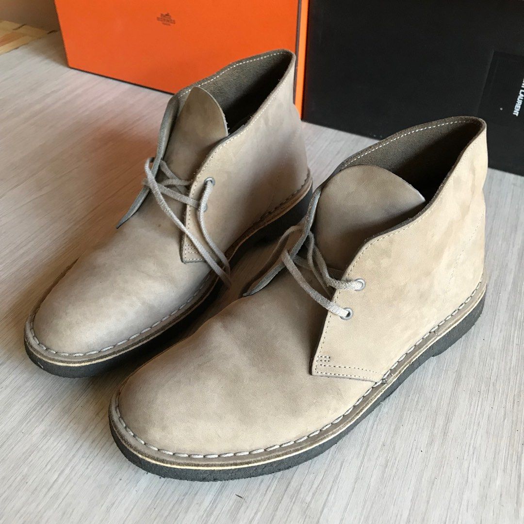 Clarks “ Original “ Suede Ankle Boots size 43, Fesyen Pria, Sepatu ...