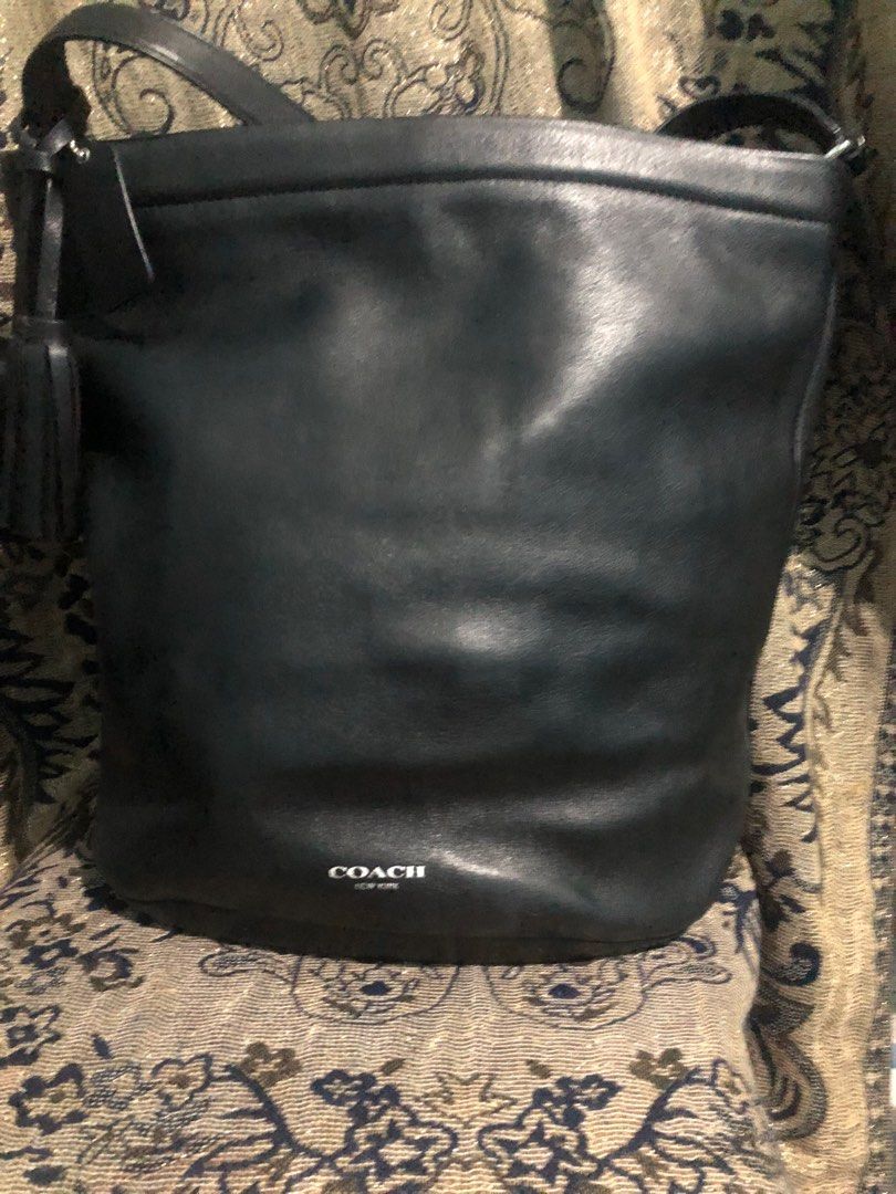 Coach legacy black archival tote bag on Carousell