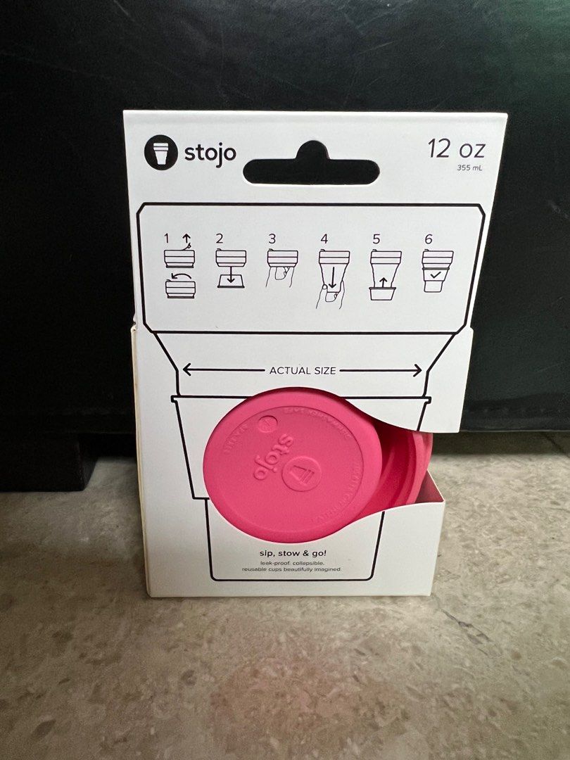 Collapsible cup Stojo, Furniture & Home Living, Kitchenware & Tableware ...