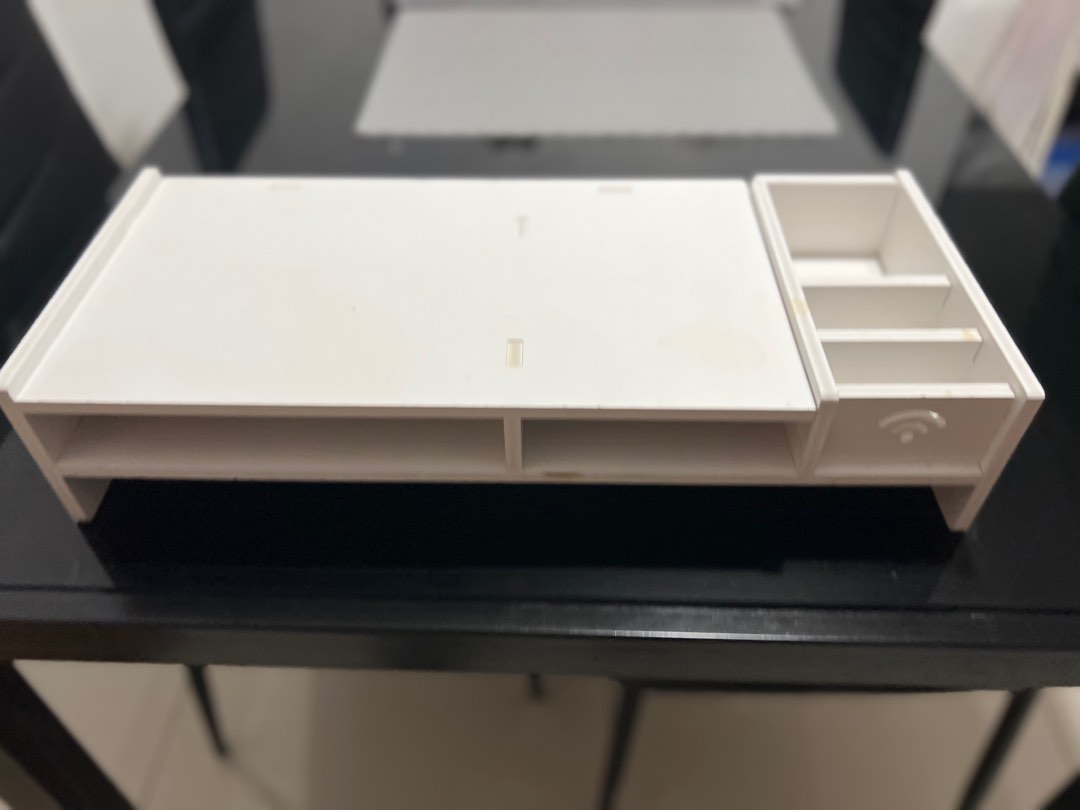 Computer monitor stand with storage, Furniture & Home Living, Home ...