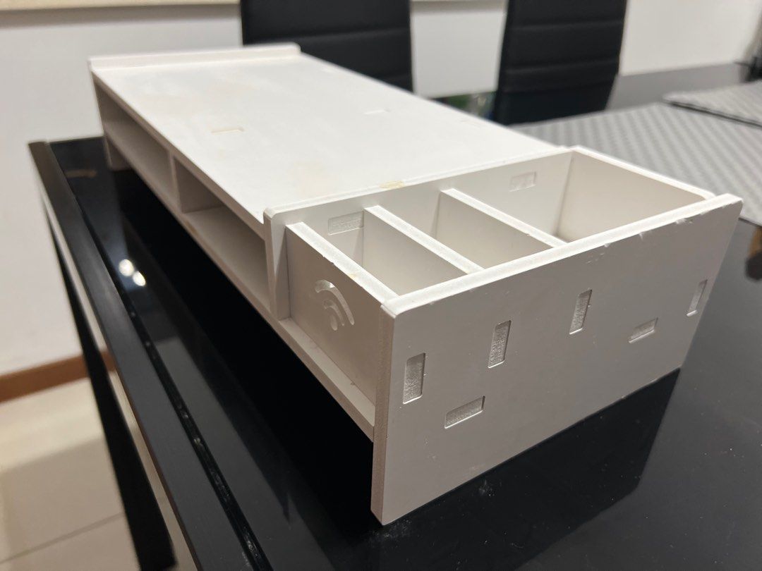 Computer monitor stand with storage, Furniture & Home Living, Home ...