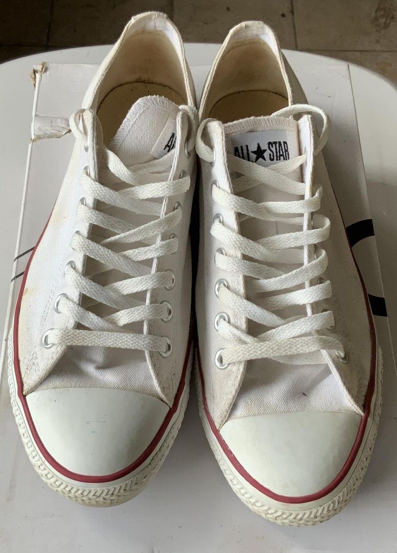 Converse all white low cut on Carousell