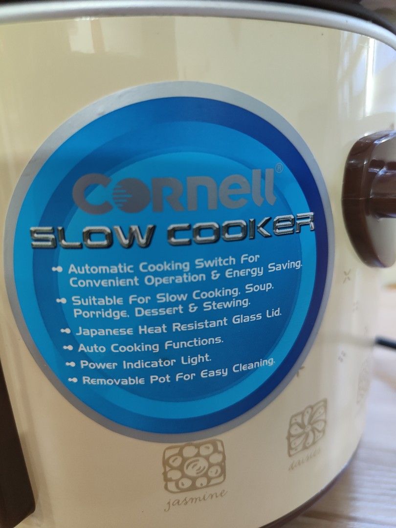 Cornell Slow Cooker 1.5L (Used), TV & Home Appliances, Kitchen ...