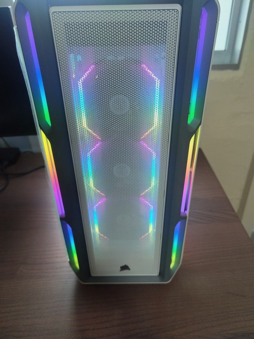 Corsair 5000T White Case + 7x Lian Li SL120 Fans, Computers & Tech ...