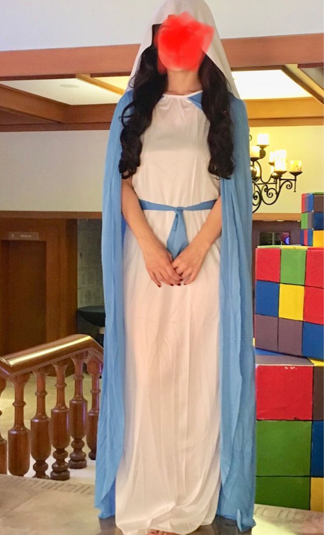 Costume! Virgin Mary Costume, Women's Fashion, Dresses & Sets, Dresses ...