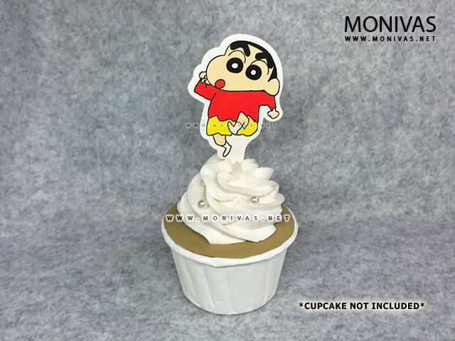 Crayon Shin Chan Cupcake Toppers Cartoon Characters Birthday Party ...