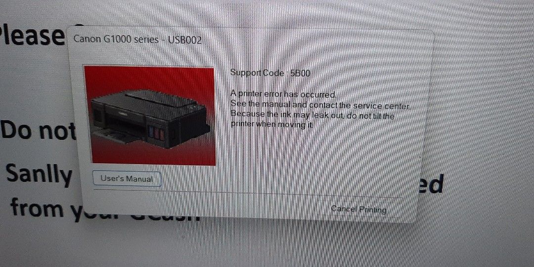 Defective canon printer G1000, Computers & Tech, Printers, Scanners ...