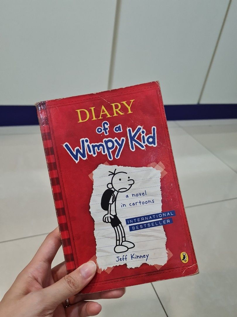Diary of a Wimpy Kid (first edition) by Jeff Kinney, Hobbies & Toys ...