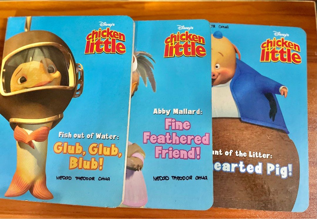 Disney's Chicken Little Books Set of 3, Hobbies & Toys, Books ...
