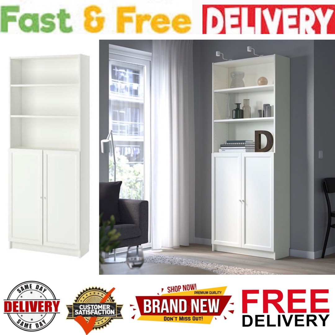 Display shelves cabinet brand new bookshelf bookcase ALEX BAGGEBO BILLY ...