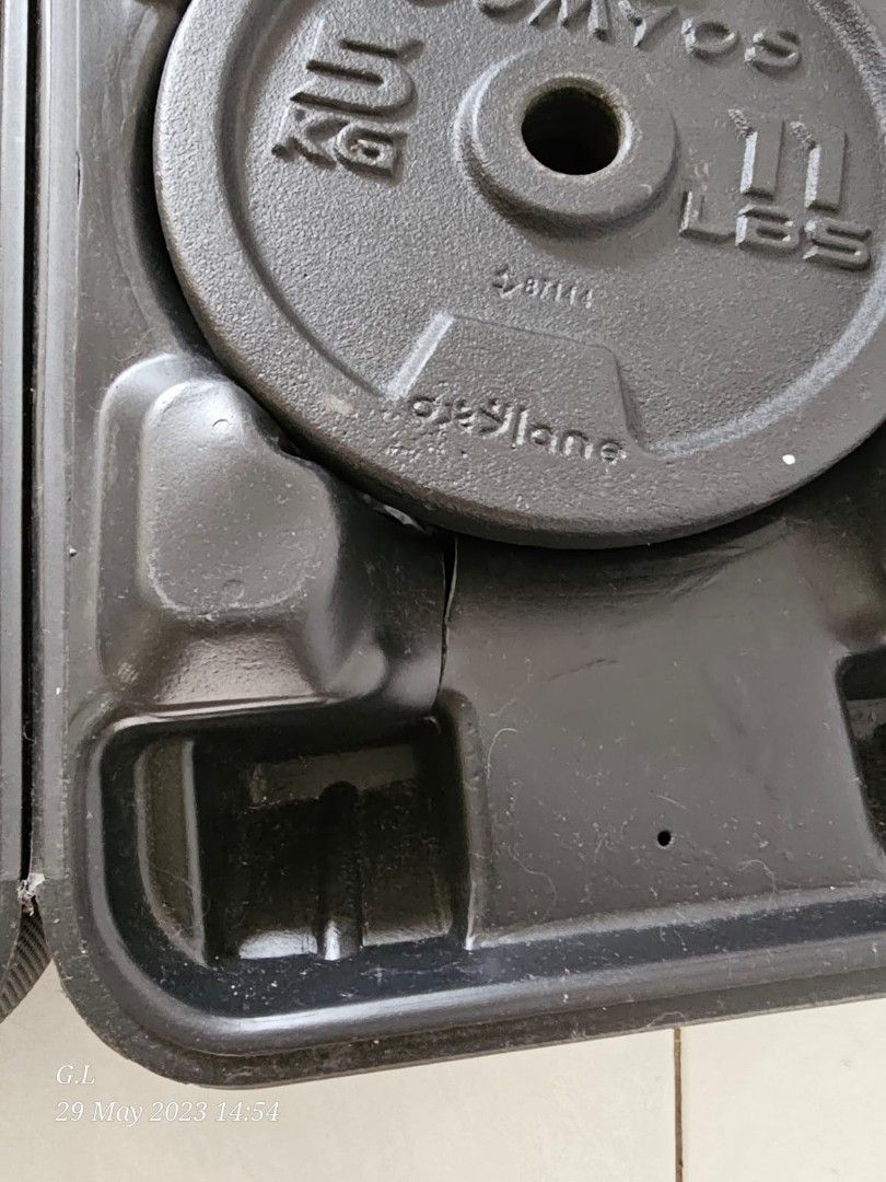 Domyos weight set 50 kg set, Sports Equipment, Exercise & Fitness ...