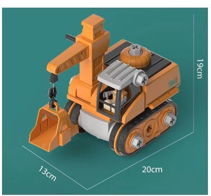 Engineer Role Play Pretend Play Toy 4 in 1 Transforming Construction ...