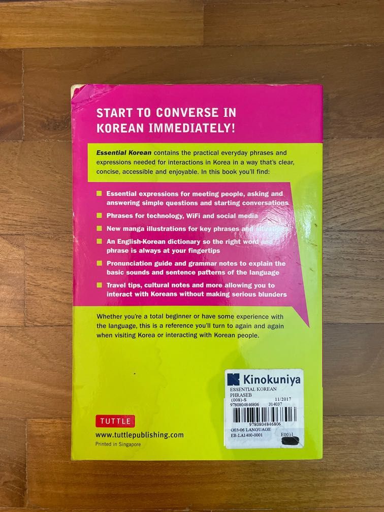Essential Korean Phrasebook & Dictionary, Hobbies & Toys, Books & Magazines, Fiction & Non ...