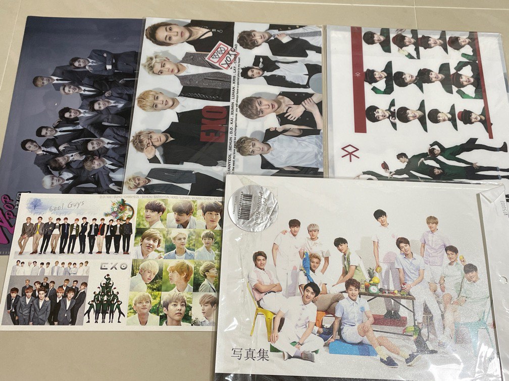 Exo 週邊 A4 Files 寫真集 貼紙, 興趣及遊戲, 收藏品及紀念品, 韓流 - Carousell