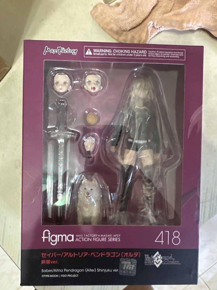 Figma 418 fgo saber alter, 興趣及遊戲, 玩具 & 遊戲類 - Carousell