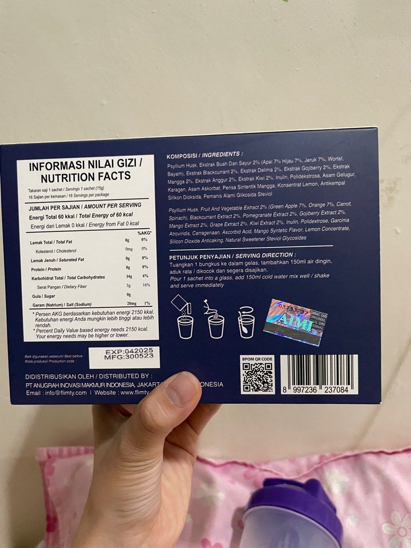 Flimty mangga free botol, Makanan & Minuman, Makanan Instan di Carousell