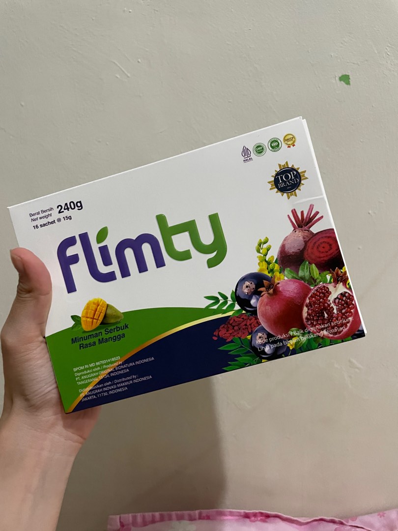 Flimty mangga free botol, Makanan & Minuman, Makanan Instan di Carousell