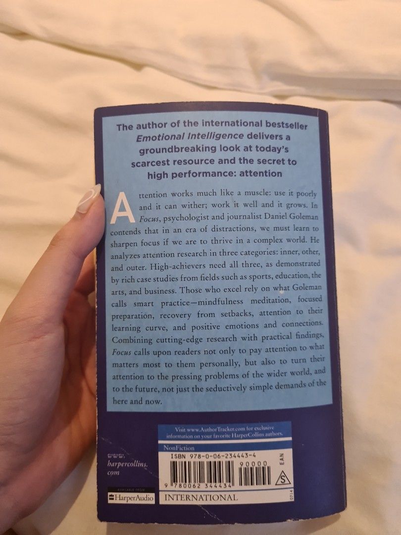 Focus (The Hidden Driver of Excellence) - Daniel Goleman, Hobbies ...