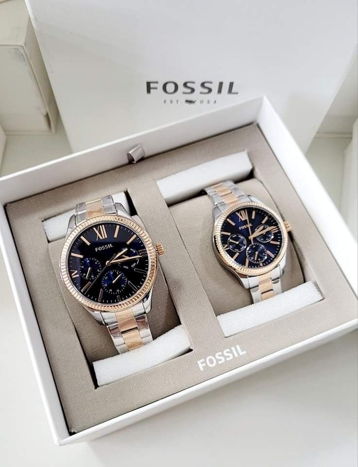 Fossil Couple Set BQ2736set, Men's Fashion, Watches & Accessories ...
