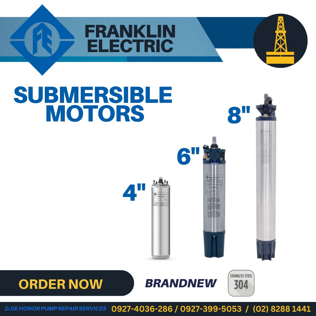 Franklin electric submersible pump superstailess 4" 6" 8", Commercial ...