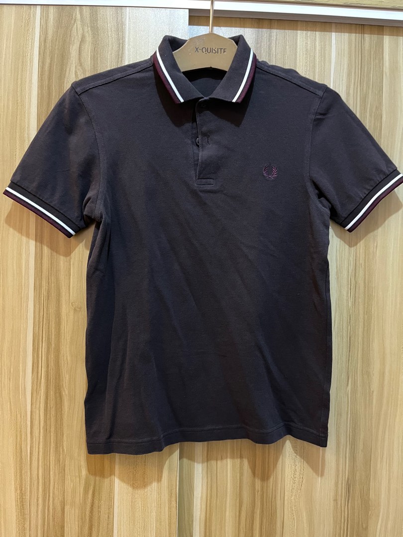 Fred Perry Brown Polo Shirt on Carousell
