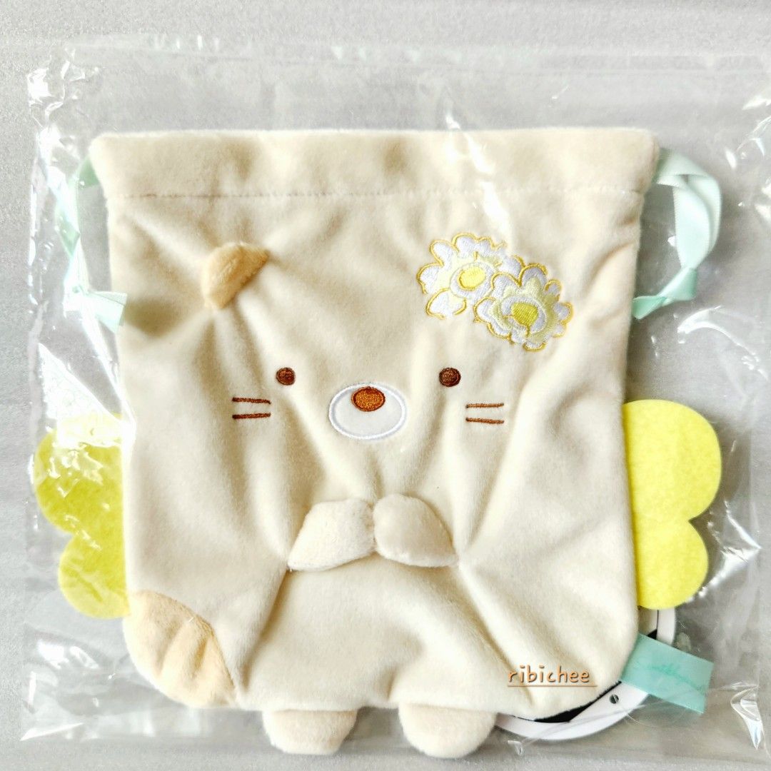 [FREE GIFT] Sumikko Gurashi Kuji Tokage / Neko Drawstring Pouch ...