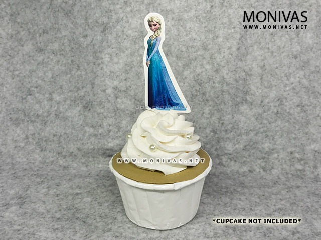Frozen Elsa Cupcake Toppers Disney Princess Party Birthday Cake ...