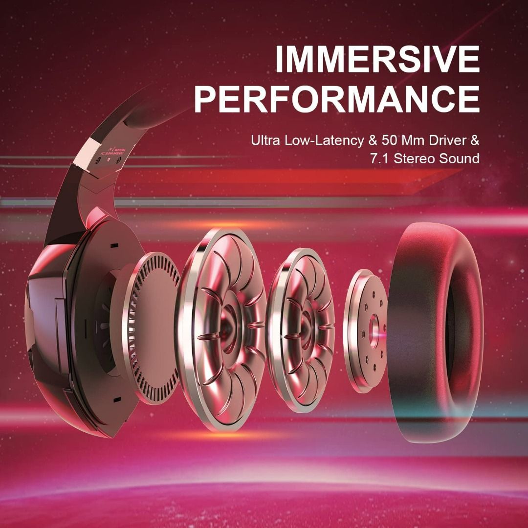 [G2] PHOINIKAS Bluetooth Wireless Gaming Headset Headphones Detachable ...