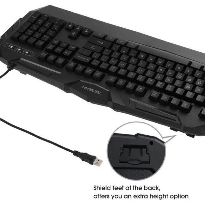 Gaming Keyboard, TEC.BEAN Wired Office Gaming Keyboard, Computers ...