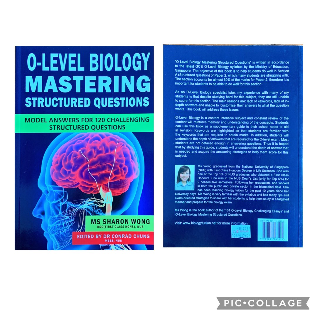 GCE O LEVEL BIOLOGY Mastering Structured Questions, Hobbies & Toys ...