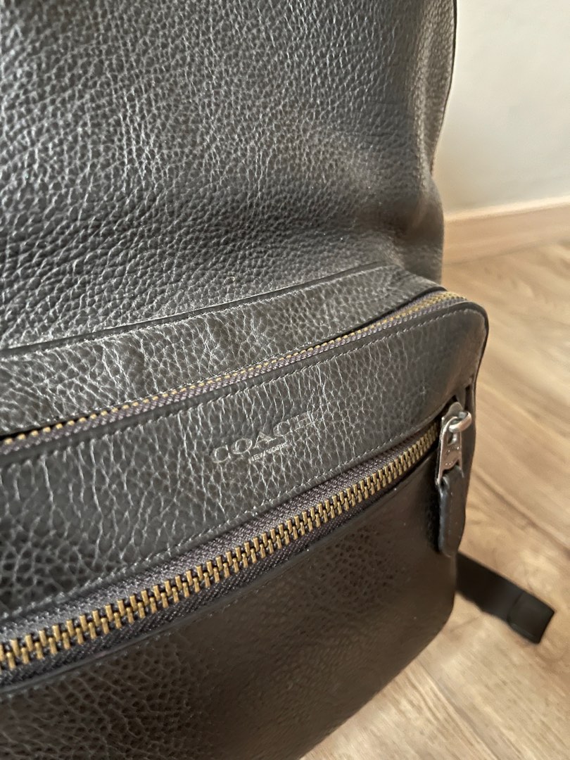 Genuine Coach leather backpack, Men's Fashion, Bags, Backpacks on Carousell