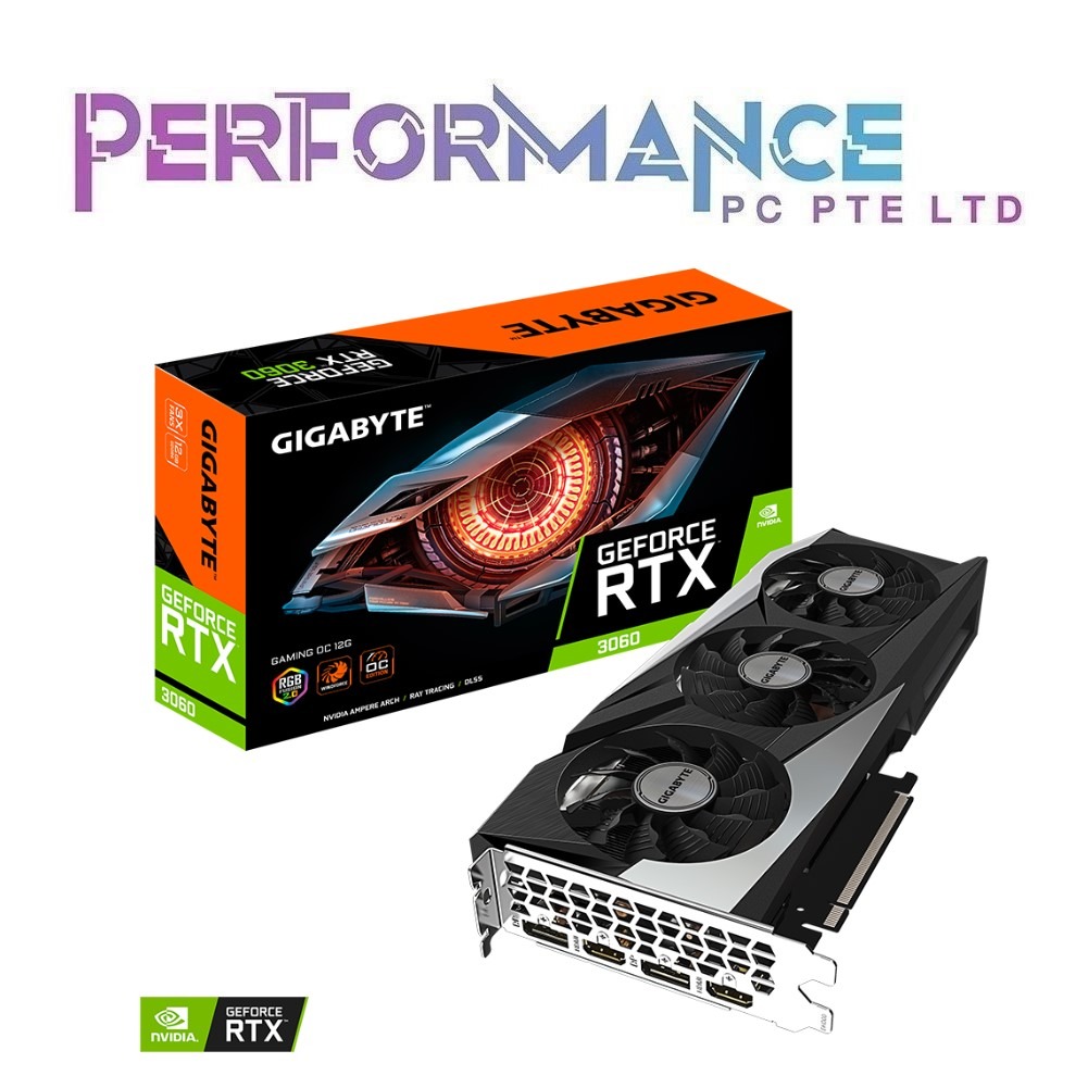 GIGABYTE GeForce RTX 3060 Gaming OC 12G Graphics Card, 3X WINDFORCE ...