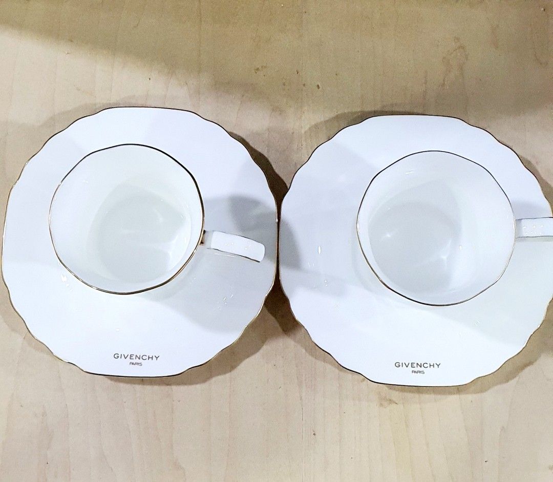 Givenchy Paris Yamaka Bone China Cup and Saucer, Furniture & Home Living, Kitchenware ...