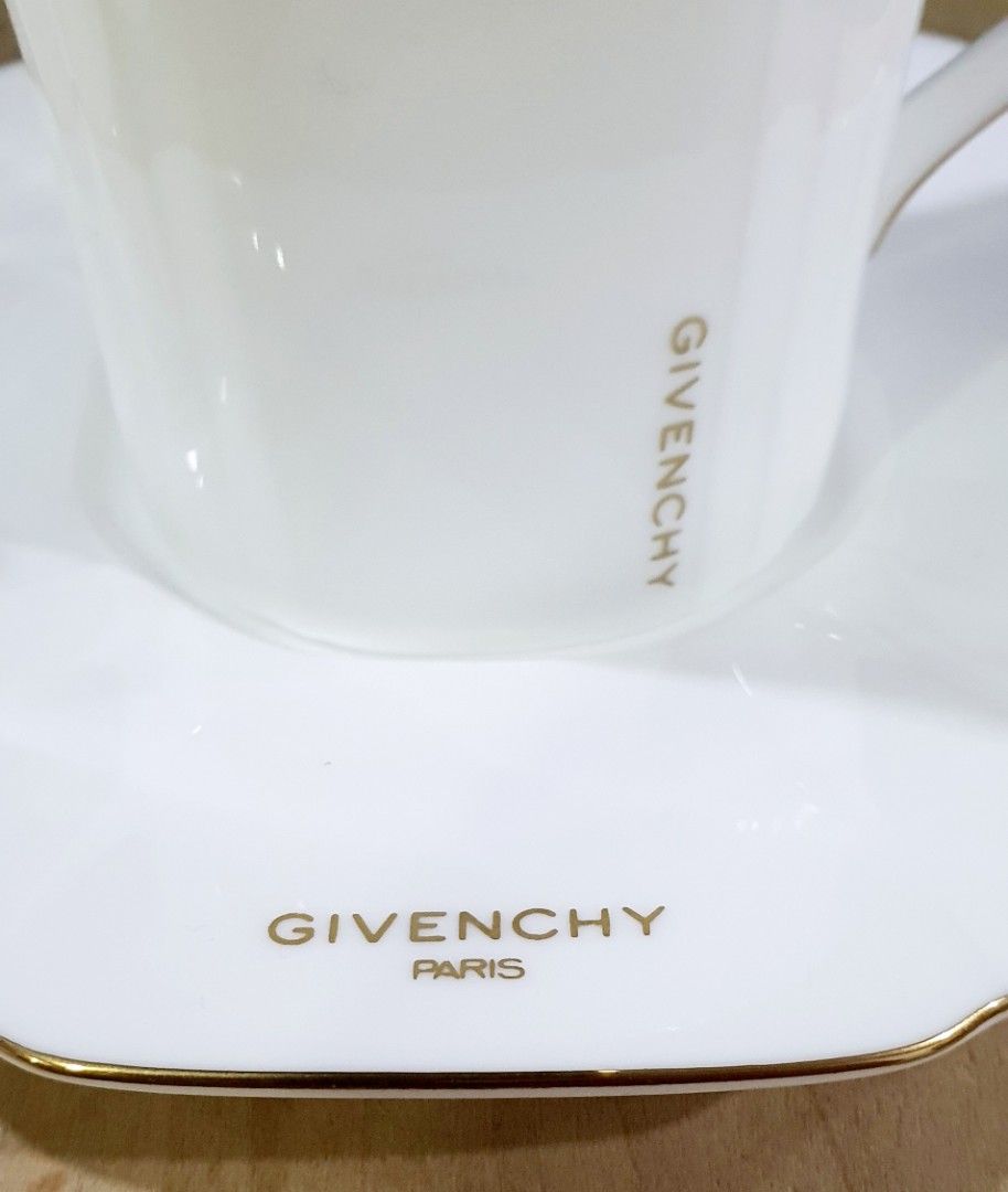 Givenchy Paris Yamaka Bone China Cup and Saucer, Furniture & Home Living, Kitchenware ...