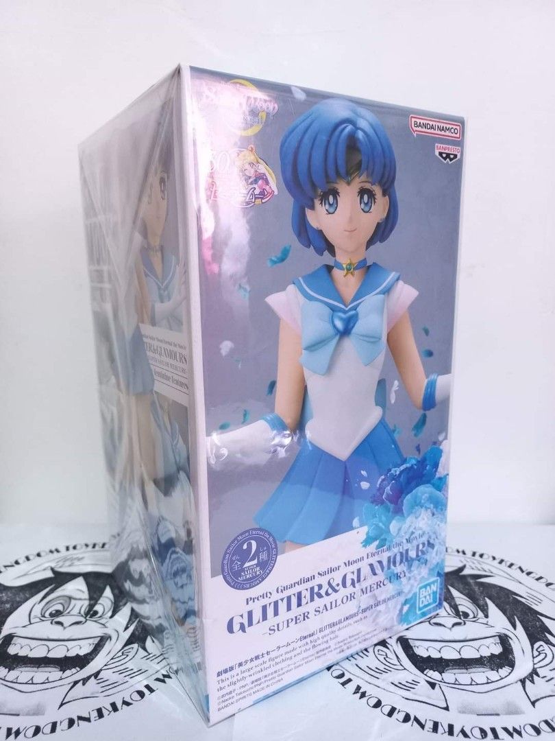 Glitter And Glamours Sailor Moon - Super Sailor Mercury Figure on Carousell