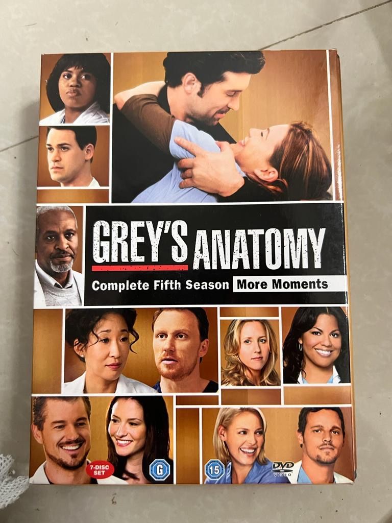 Gray Anatomy Collections Season 1 - 5, Hobbies & Toys, Music & Media ...