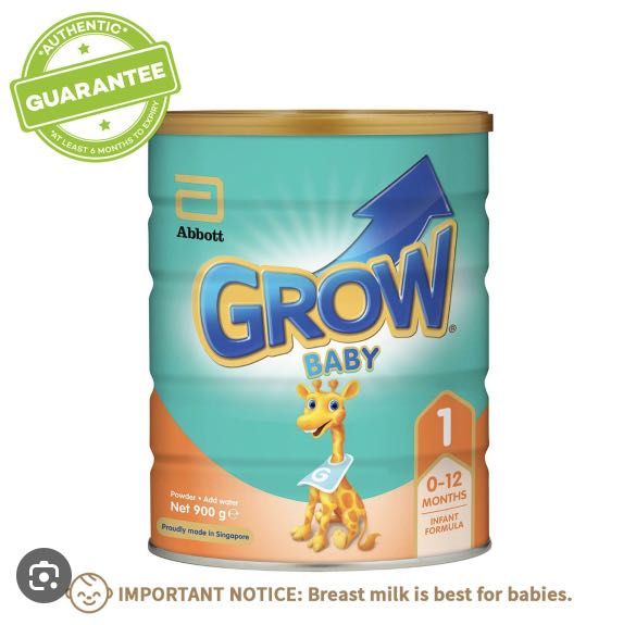 Grow Baby formula milk, Babies & Kids, Nursing & Feeding, Breastfeeding ...