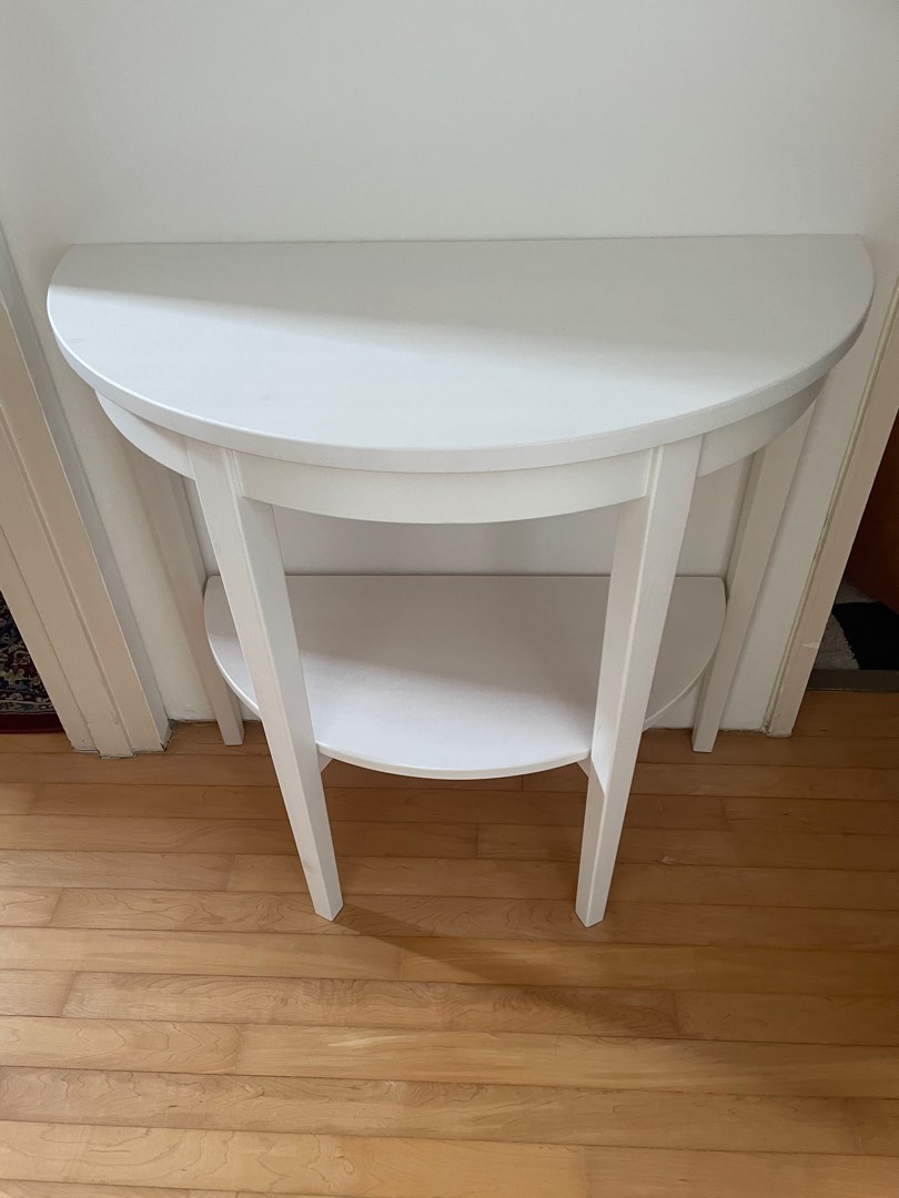 Half moon entryway table, Furniture & Home Living, Furniture, Tables ...