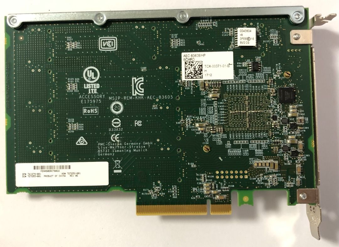 Hp AEC-83605/HP Smart Array Pcie Sas Expander Card 12 Gbps 761879-001 ...