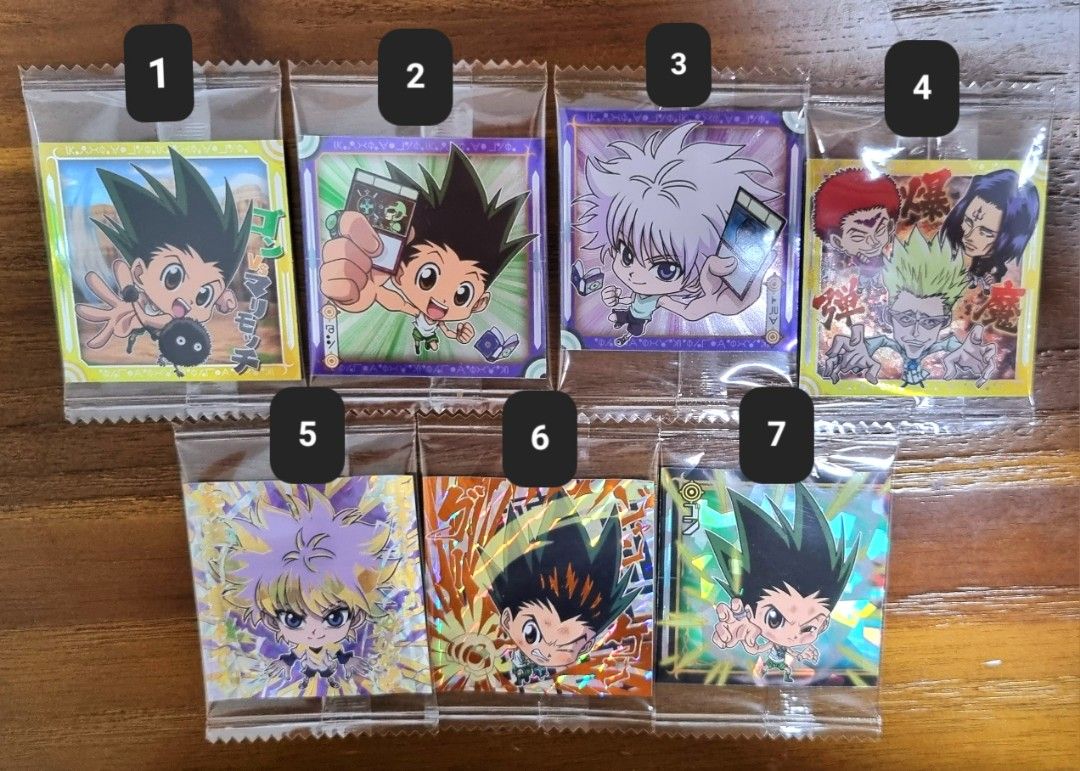 Hunter x Hunter wafer stickers, Hobbies & Toys, Memorabilia ...