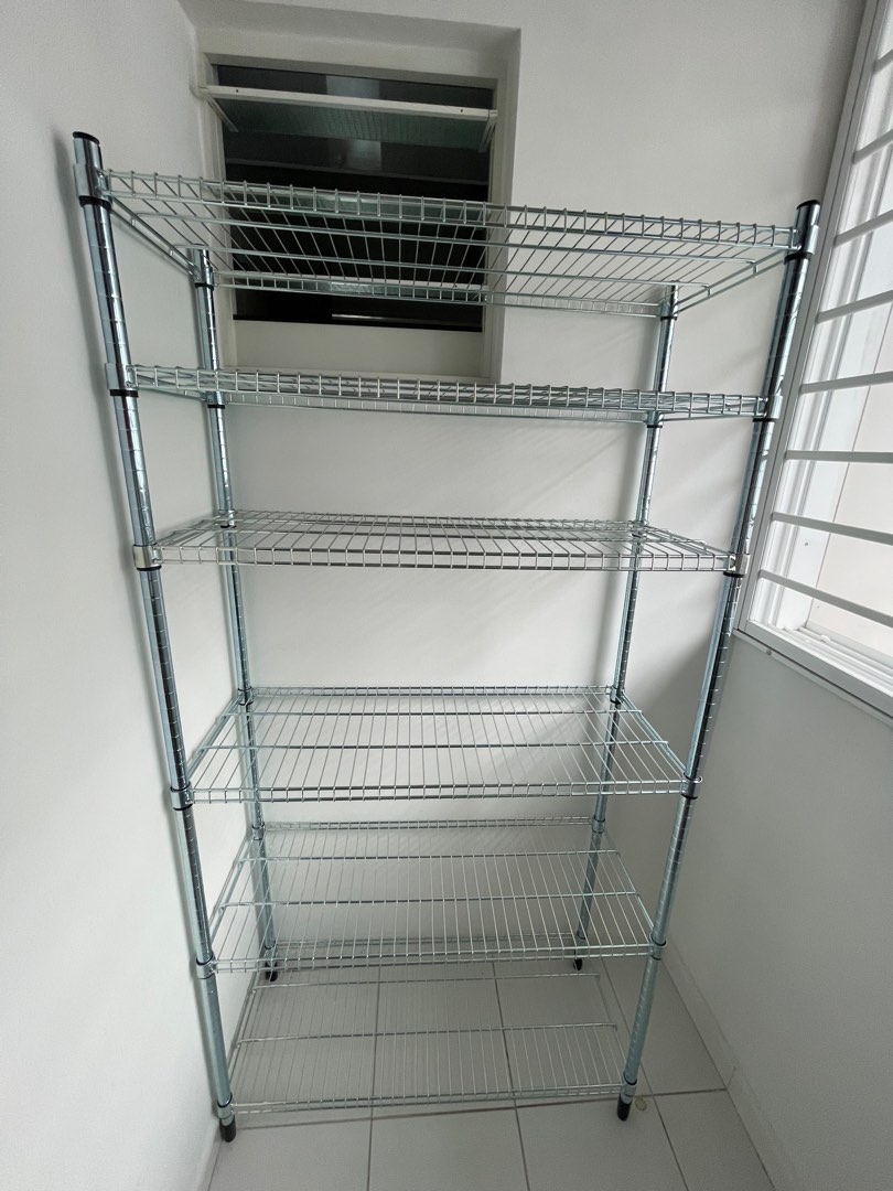 IKEA OMAR Shelving Unit (Double), Furniture & Home Living, Furniture ...