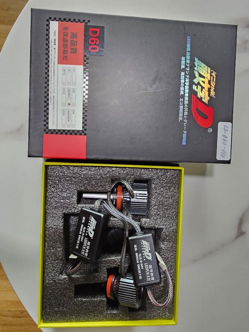 Initial D LED Fog Lamp D60, Car Accessories, Accessories on Carousell