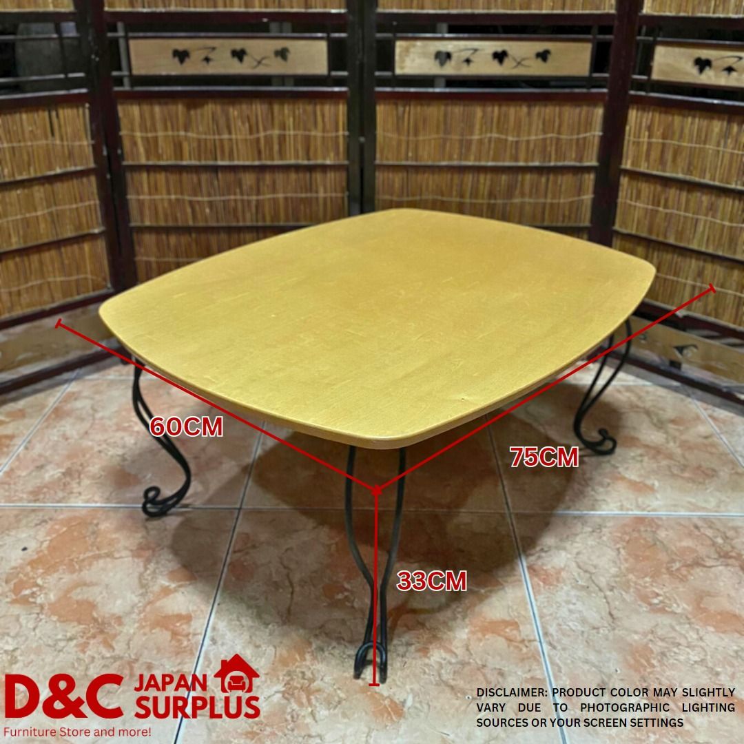 Japan Wooden Low Folding Table, Furniture & Home Living, Furniture, Tables & Sets on Carousell