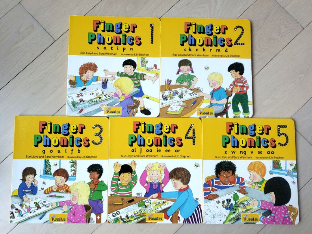 Jolly Phonics 1-5, 興趣及遊戲, 書本 & 文具, 小朋友書 - Carousell