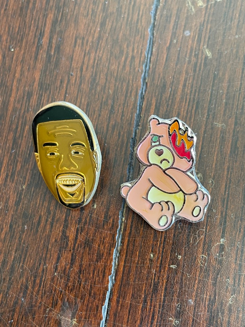 Kanye West + Bear Enamel Pin Set on Carousell