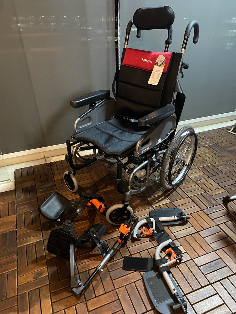 Karma VIP2 Tilt & Recline Wheelchair/ Pushchair, Health & Nutrition ...