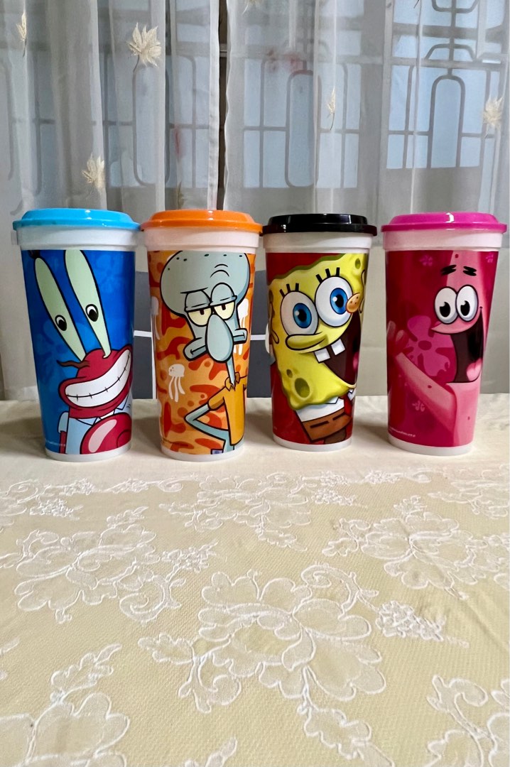 KFC SpongeBob tumbler collection with lid, Hobbies & Toys, Memorabilia ...