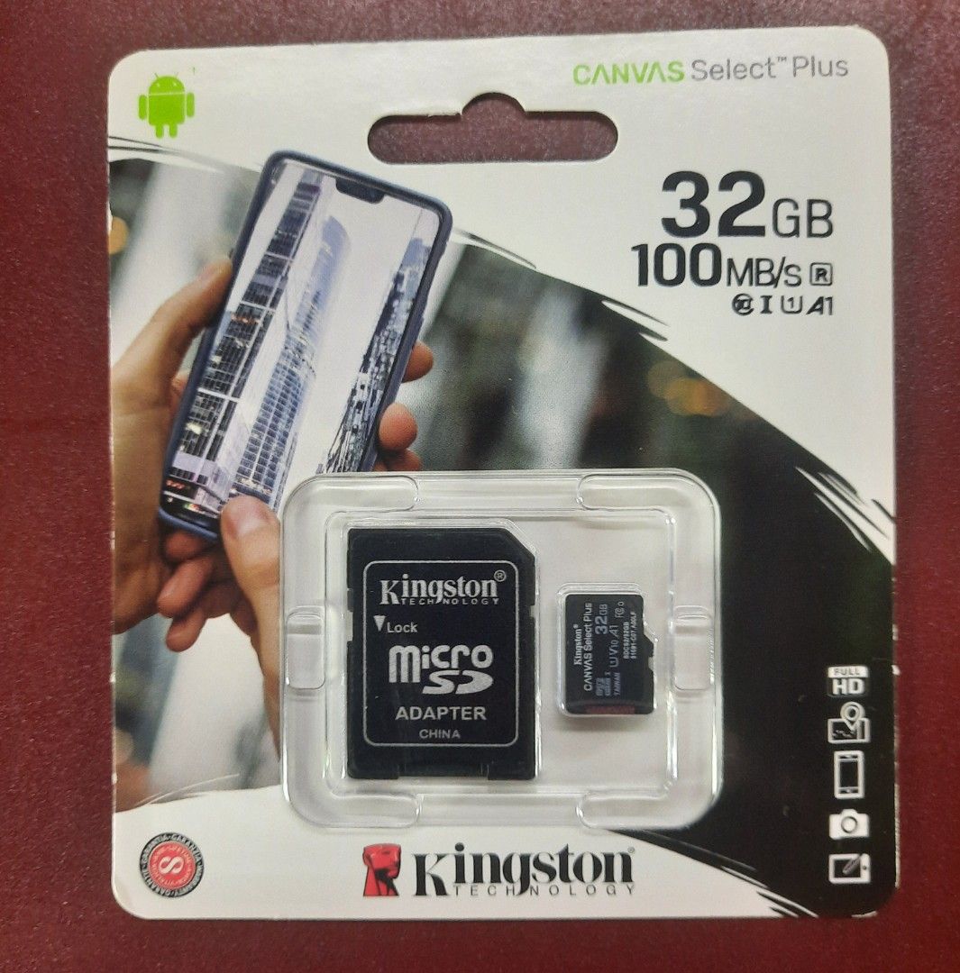 Kingston 32 GB sd card, Mobile Phones & Gadgets, Mobile & Gadget Accessories, Memory & SD Cards ...