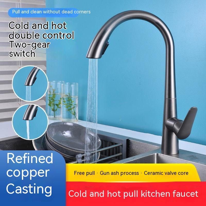 Kitchen Mixer with Invisible Hidden Pull Out Spray, Furniture & Home ...