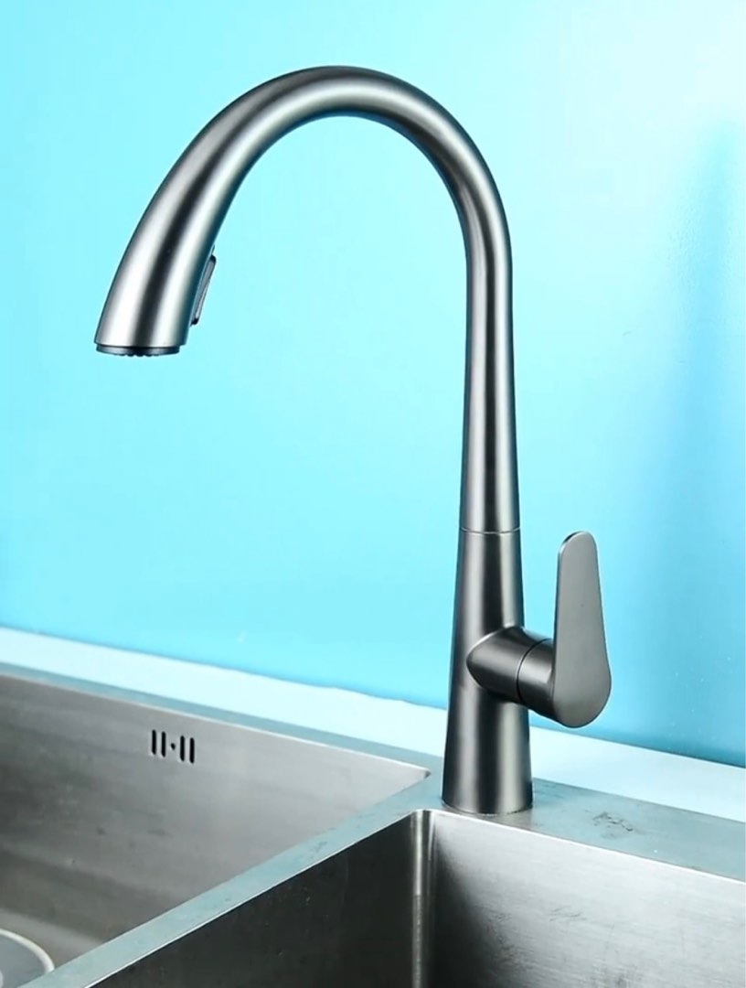 Kitchen Mixer with Invisible Hidden Pull Out Spray, Furniture & Home ...